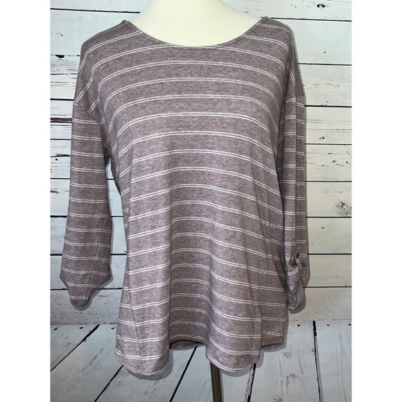 Kuhl | Tops | Kuhl Laurel Striped Shirt Large Pullover Hiking Camping 9f Tencel Outdoors Spf ...